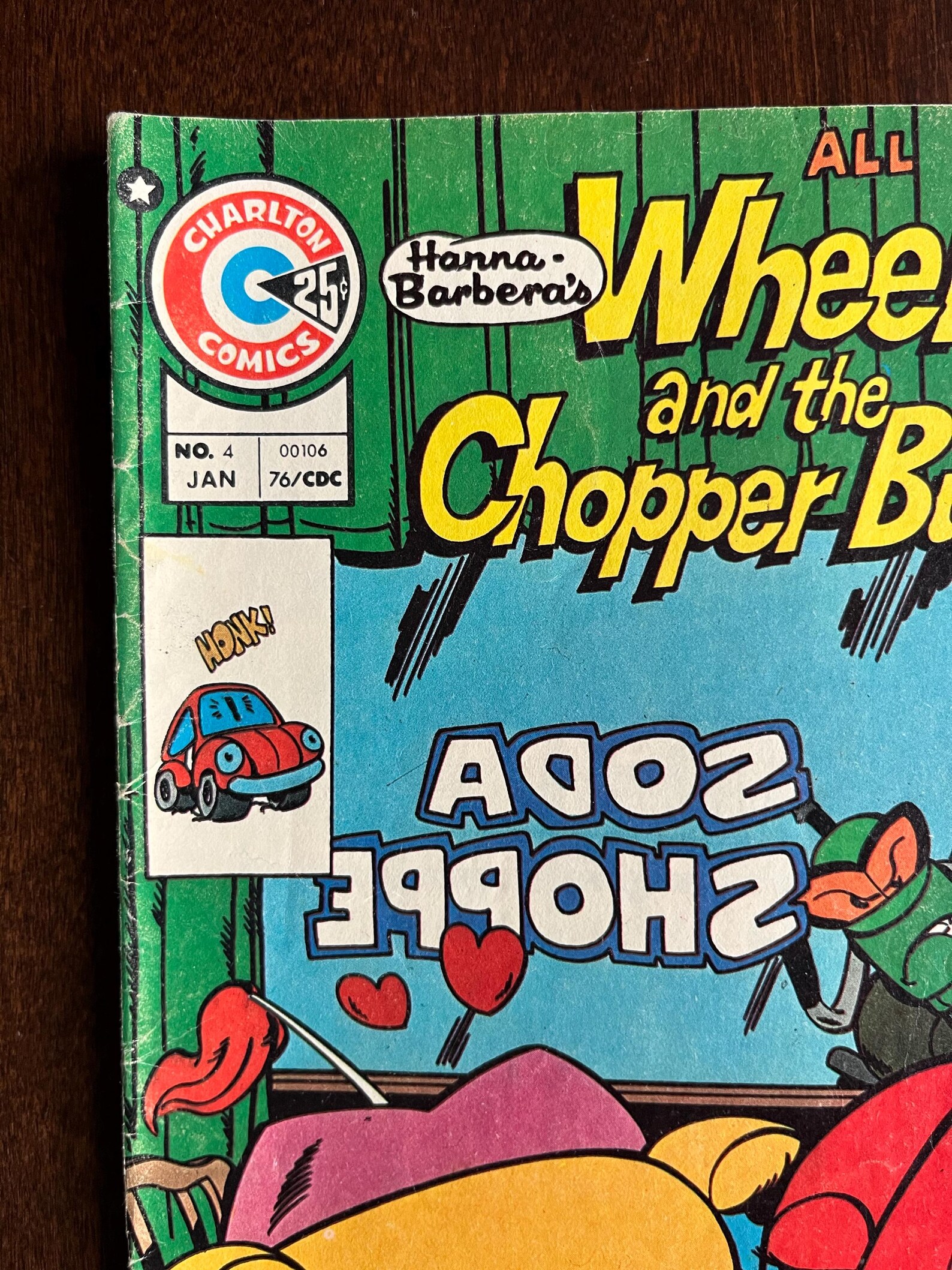 Hanna Barbera WHEELIE and the CHOPPER BUNCH #4 Charlton Comics 1976 Vg+ ...