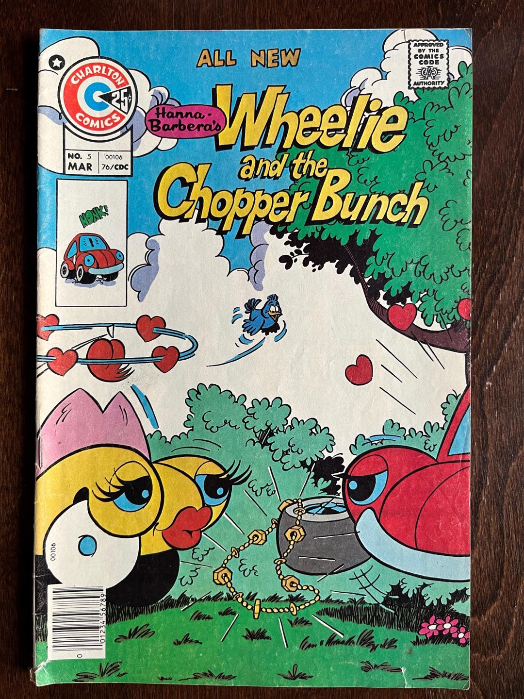 Hanna Barbera WHEELIE and the CHOPPER BUNCH #5 Charlton Comics 1976 Vg ...