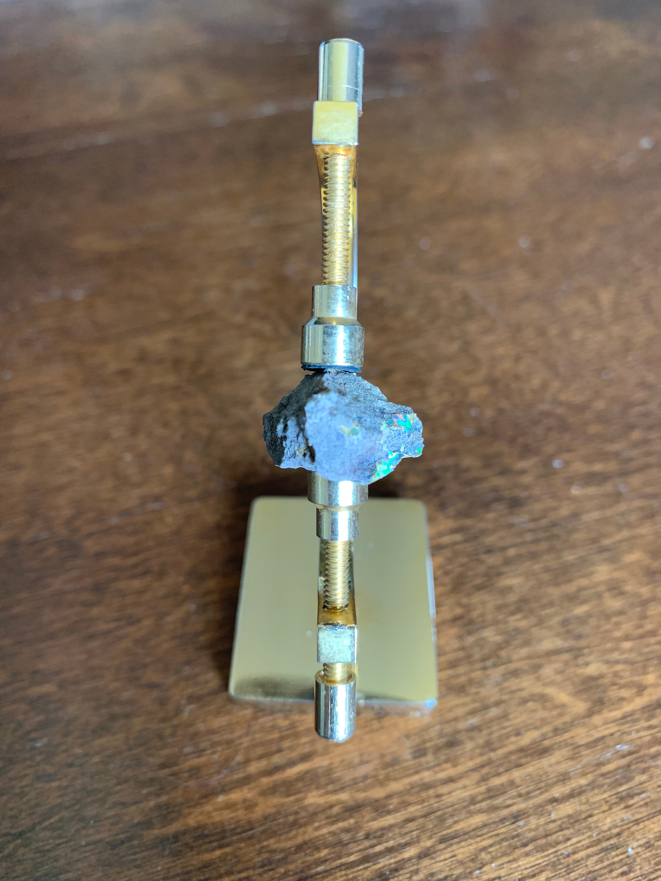 Solid Brass Display Stand VISE With ROCK CRYSTAL 3 1/2 - Etsy