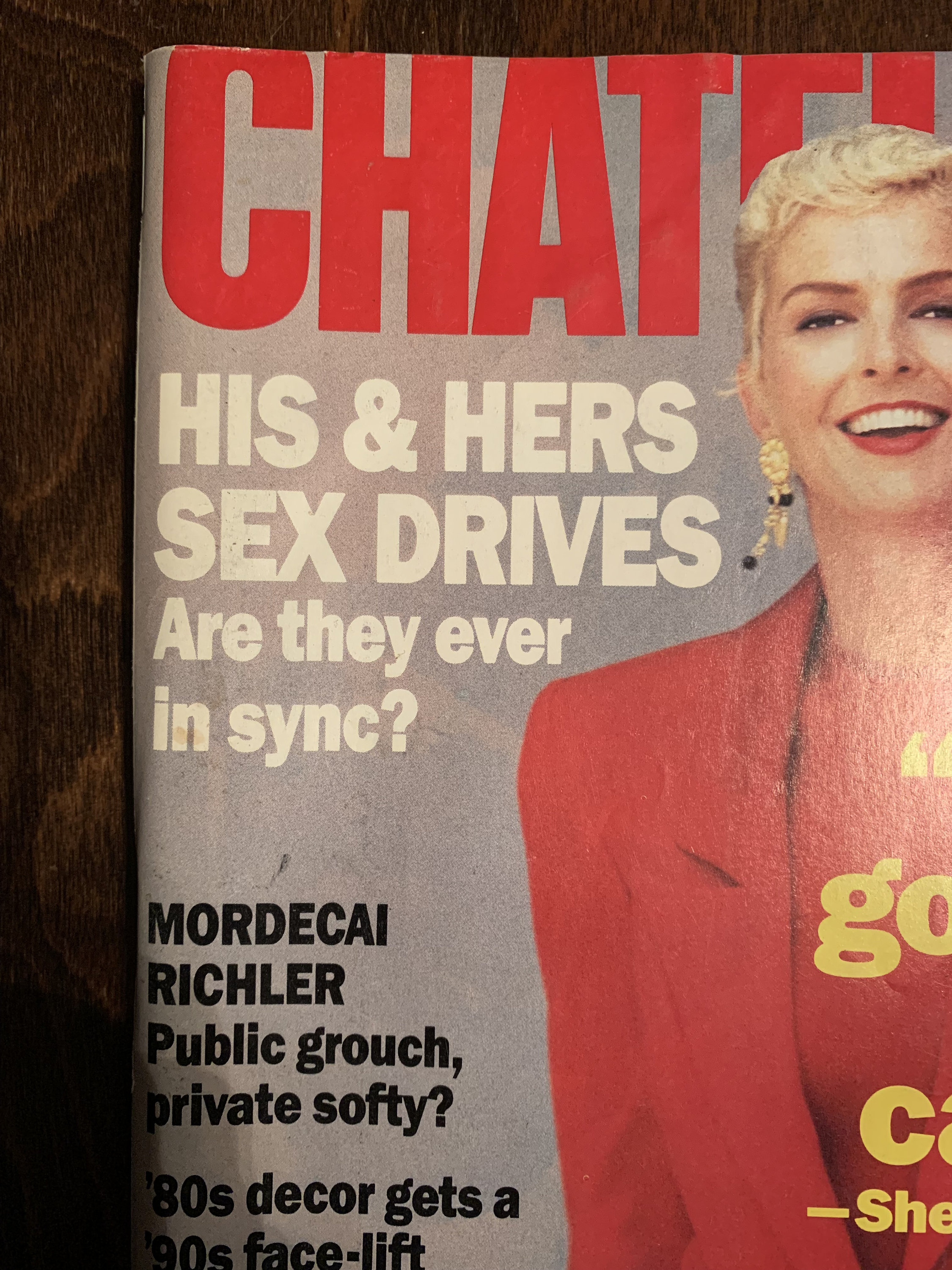 1990 CHATELAINE Magazine October Edition - Etsy