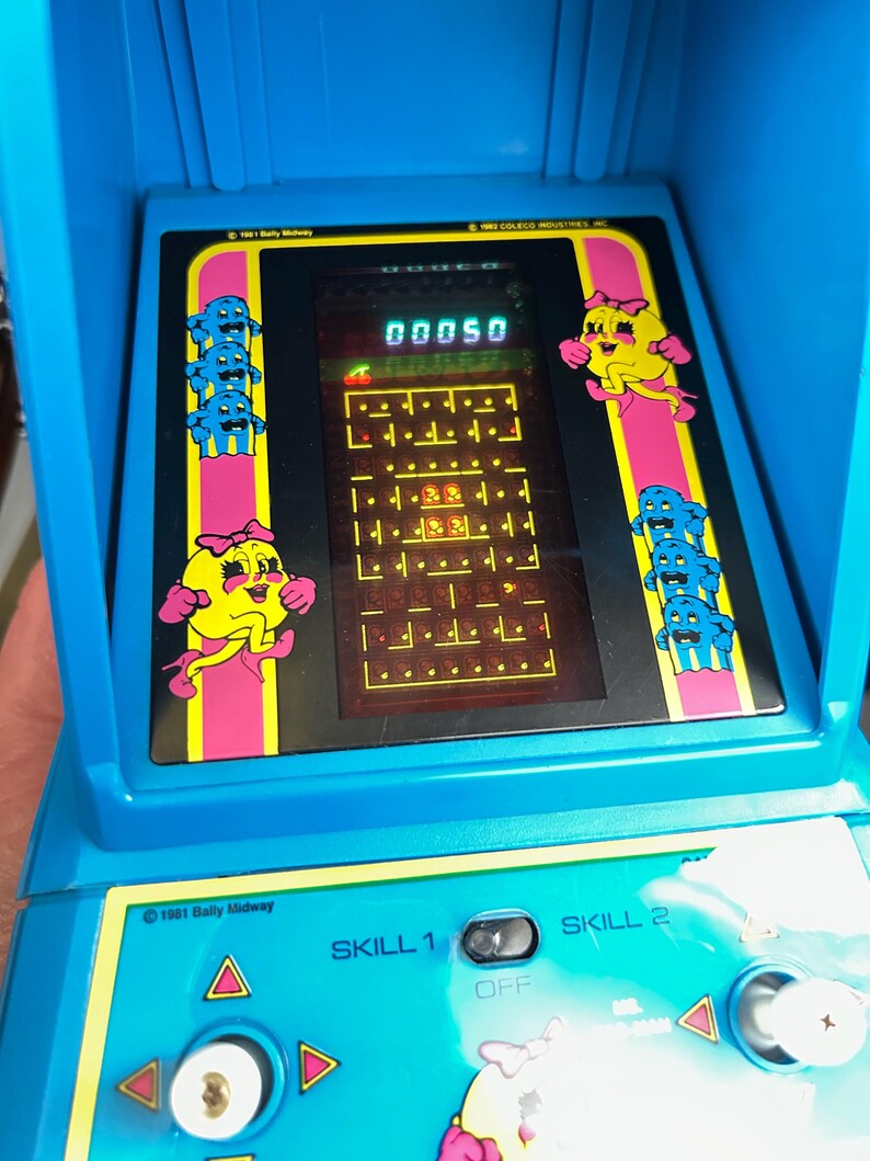 Vintage Coleco Electronic MS PACMAN Handheld Tabletop Game MIDWAY 1981 ...