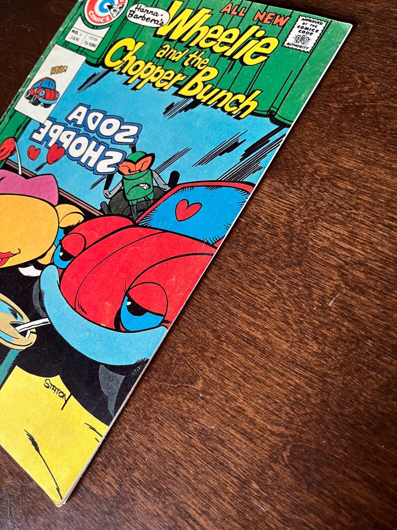 Hanna Barbera WHEELIE and the CHOPPER BUNCH #4 Charlton Comics 1976 Vg+ ...