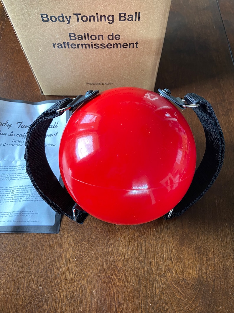 BODY TONING BALL 4 Lbs Exercise Fitness 6 Inch Sports & Leisure ...