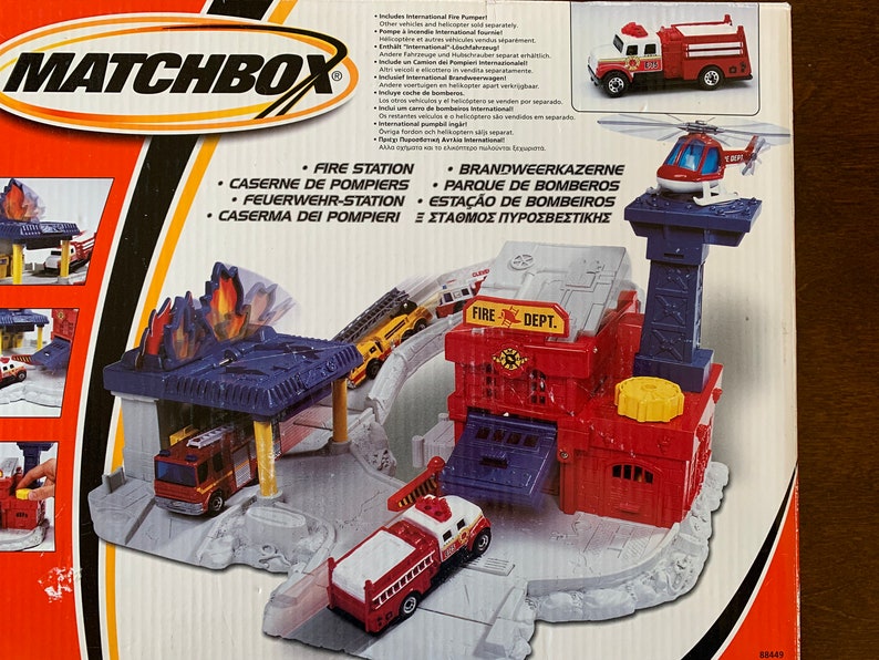 Mattel Matchbox FIRE STATION Model 88449 Mattel Wheels 2000 - Etsy