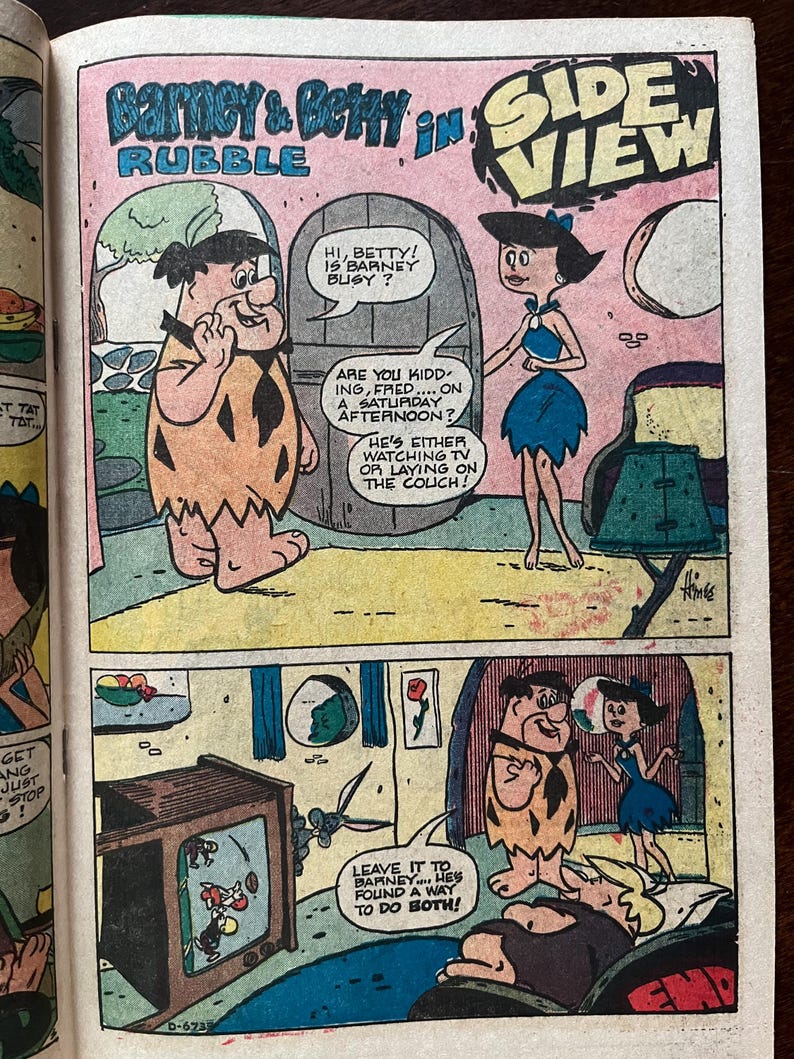 BARNEY & BETTY RUBBLE the Flintstones #12 Charlton Comics 1975 Vg to Fn ...