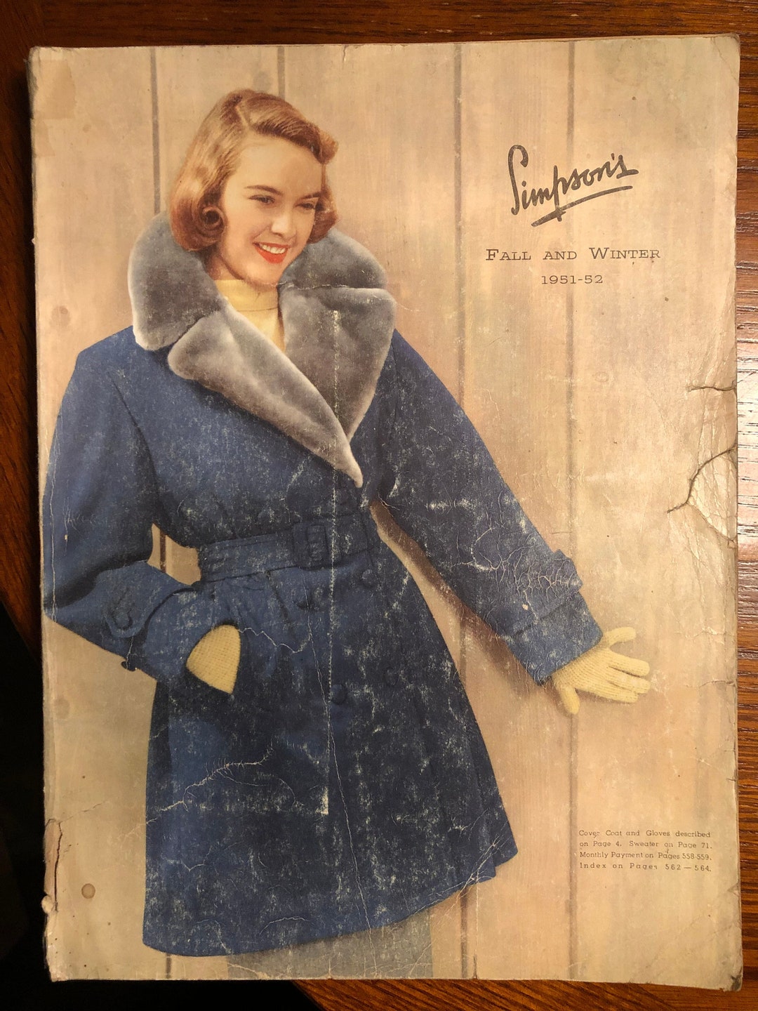 1951-52 SIMPSONS Fall & Winter Catalogue Canada - Rare! - Etsy