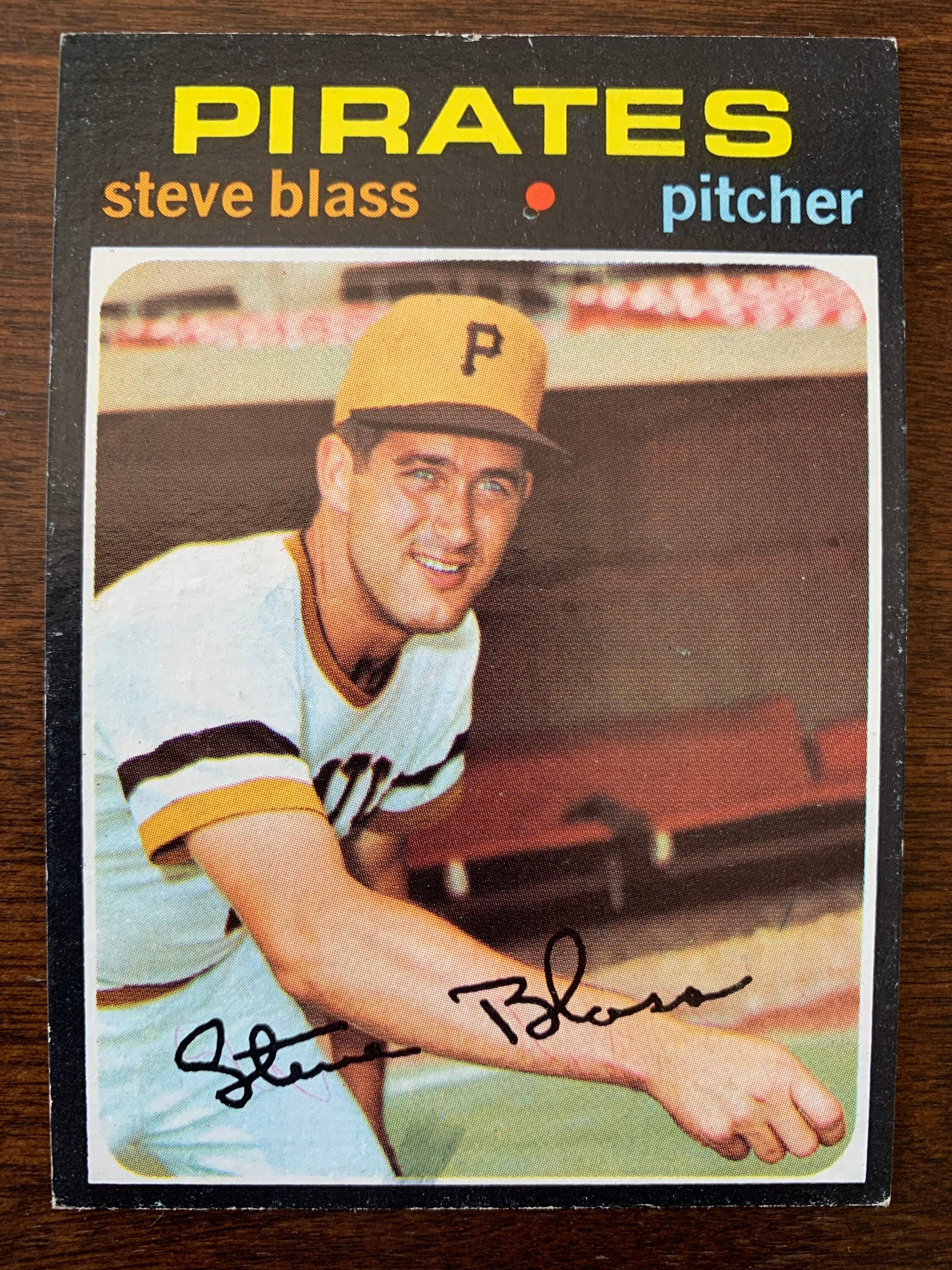 1971 Topps Baseball Card STEVE BLASS #143 Pittsburgh Pirates EX+ - Etsy