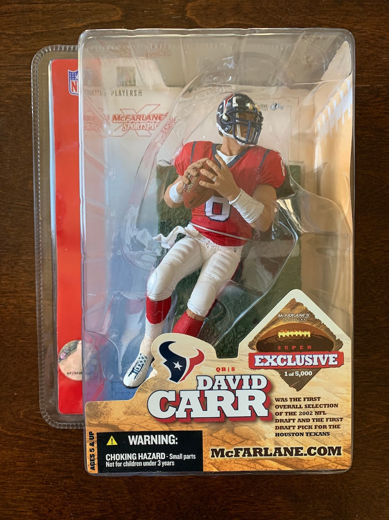Mcfarlane Toys DAVID CARR Super Exclusive NFL Houston Texans 2004 ...