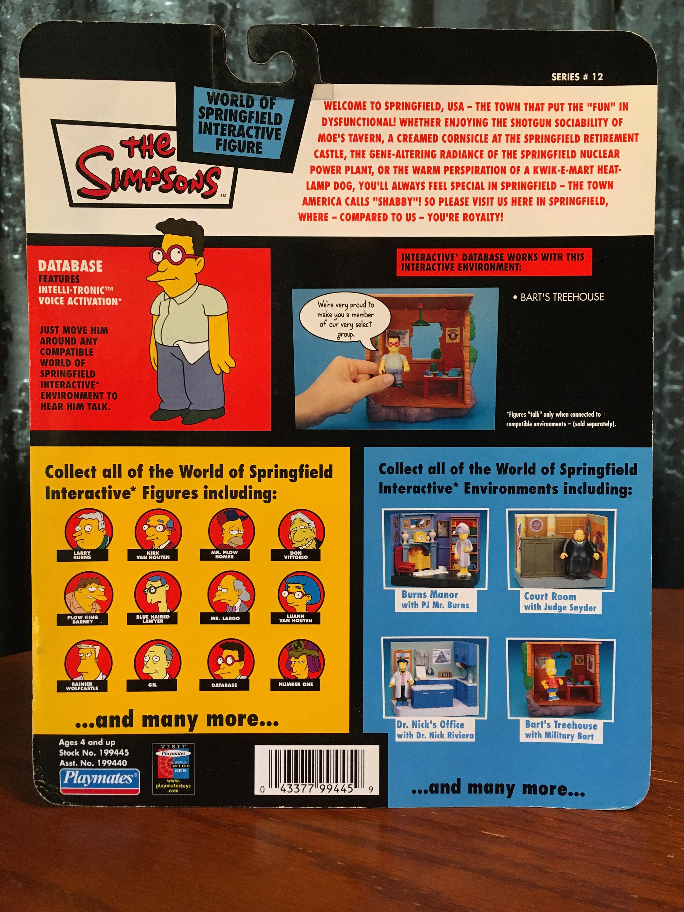 The Simpsons DATABASE Intelli-tronic Interactive Figure 2003 Series 12 ...