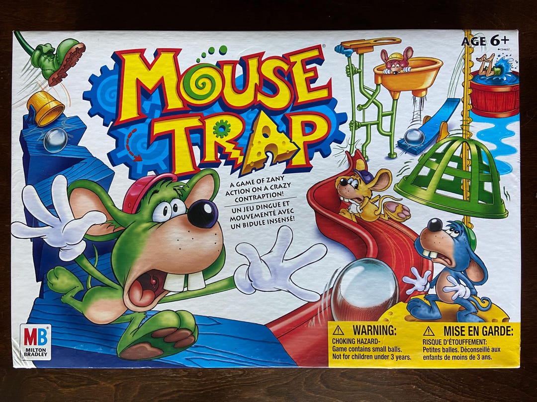Milton Bradley MOUSE TRAP Zany Crazy Contraption Hasbro 2005 Complete ...
