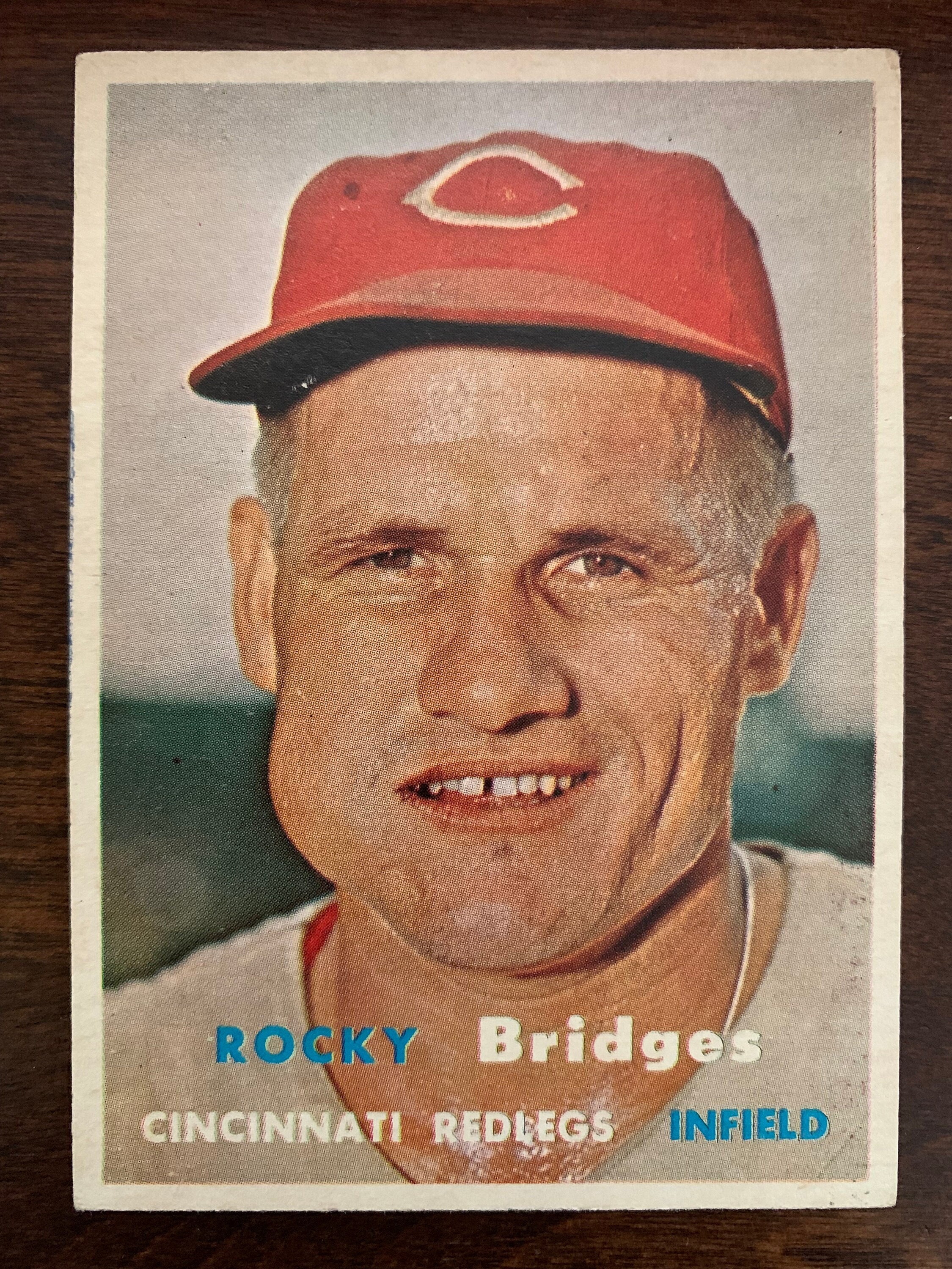 1957 Topps Baseball Card ROCKY BRIDGES 294 Cincinnati Redlegs NRMT - Etsy
