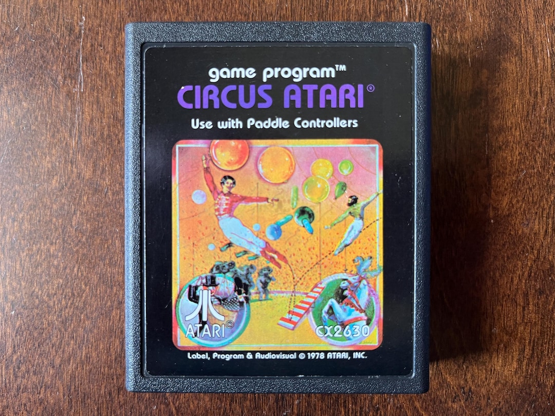 CIRCUS ATARI Atari 2600 Video Game CX2630 Cartridge 1978 - Tested ...