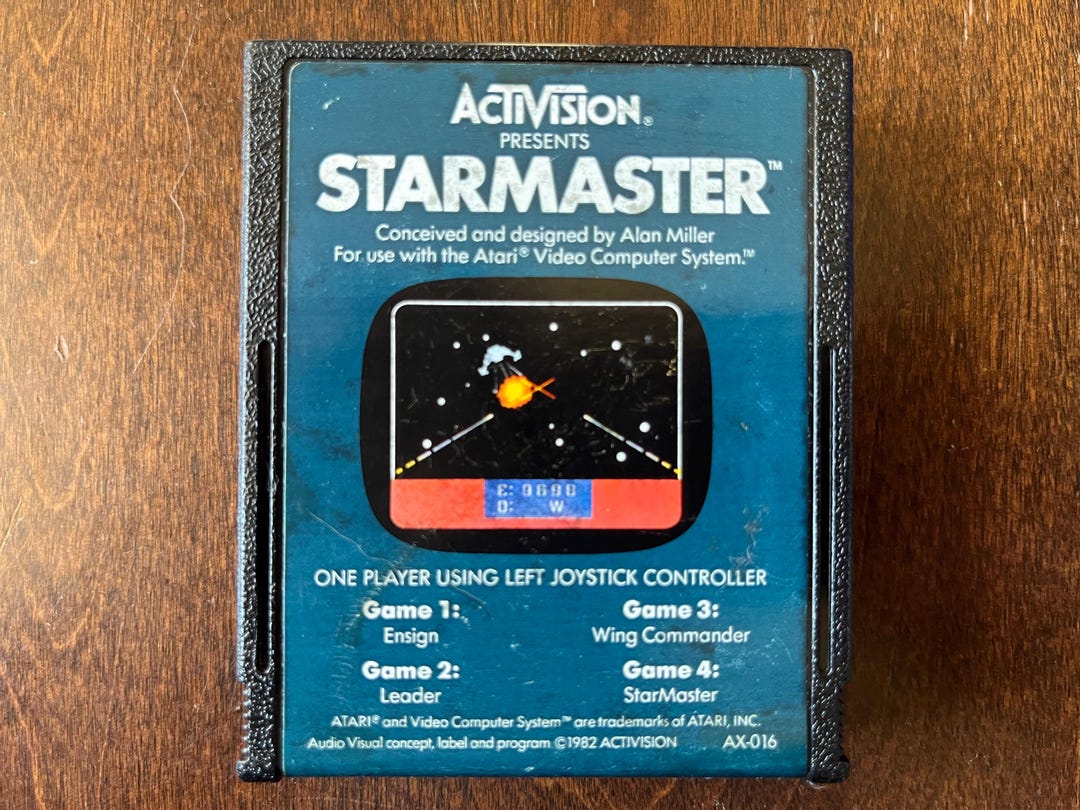 STARMASTER Atari 2600 Video Game ACTIVISION Cartridge 1982 - Tested ...
