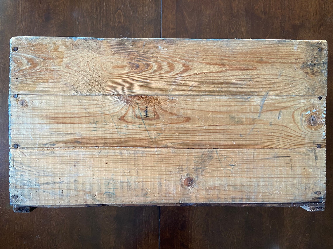 Vintage Canadian Wooden APPLE BOX Fruit Crate Okanagan Valley Kelowna ...