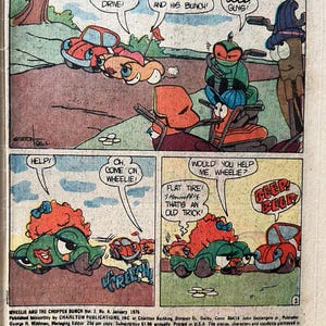 Hanna Barbera WHEELIE and the CHOPPER BUNCH #4 Charlton Comics 1976 Vg+ ...