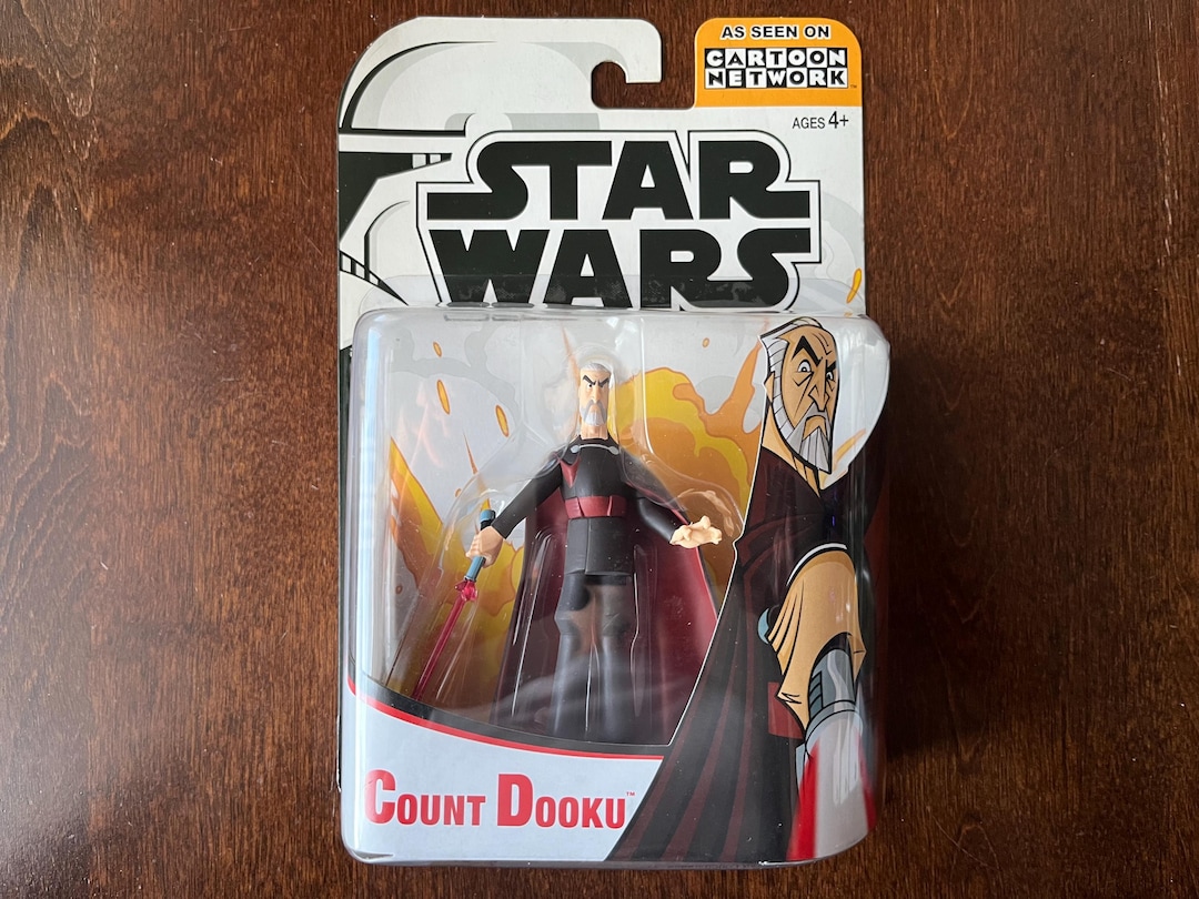 Star Wars Cartoon Network COUNT DOOKU the Clone Wars 2003 Hasbro - Etsy