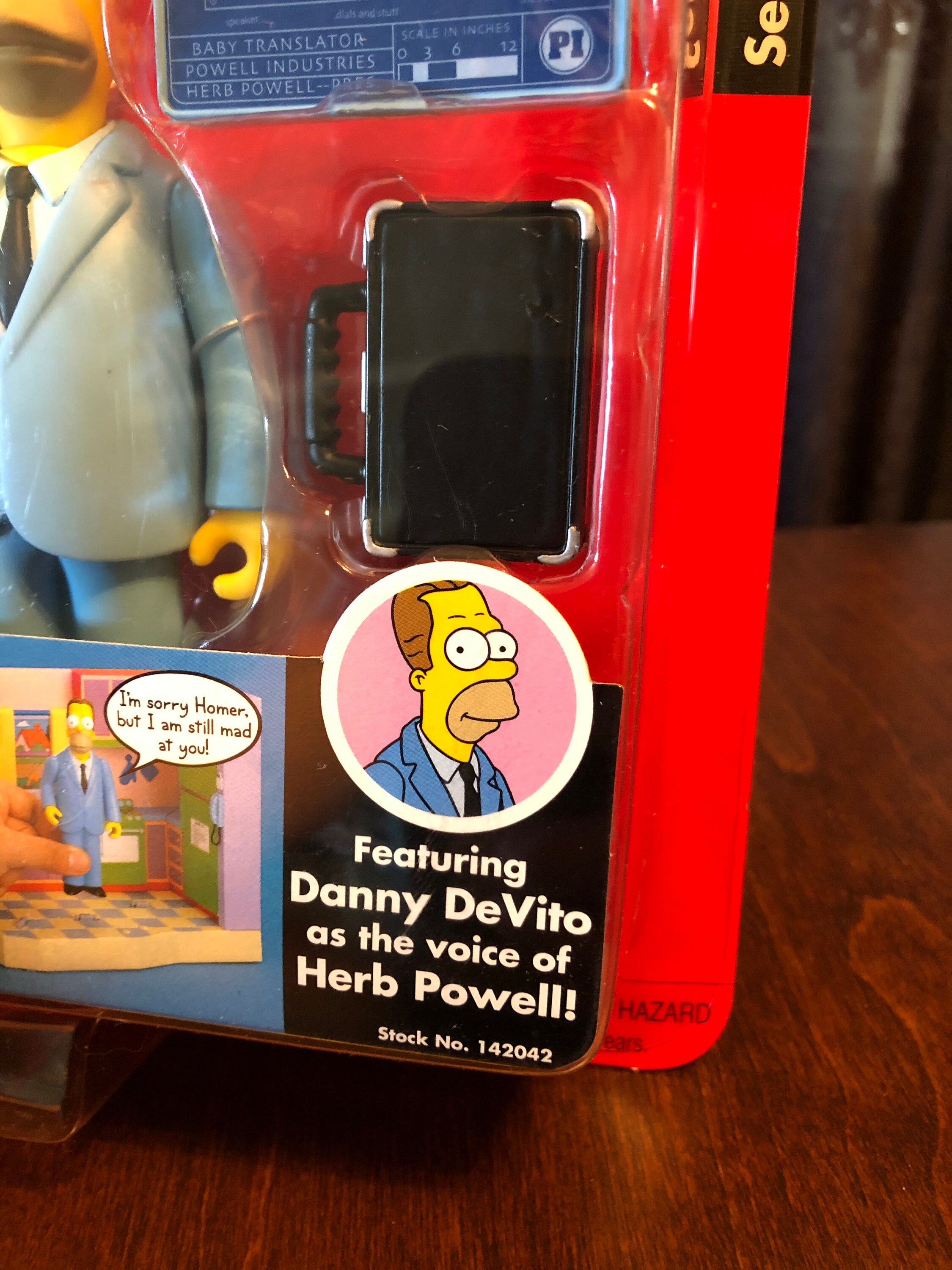 The Simpsons Playmates HERB POWELL Intelli-tronic Figure 2002 Danny ...