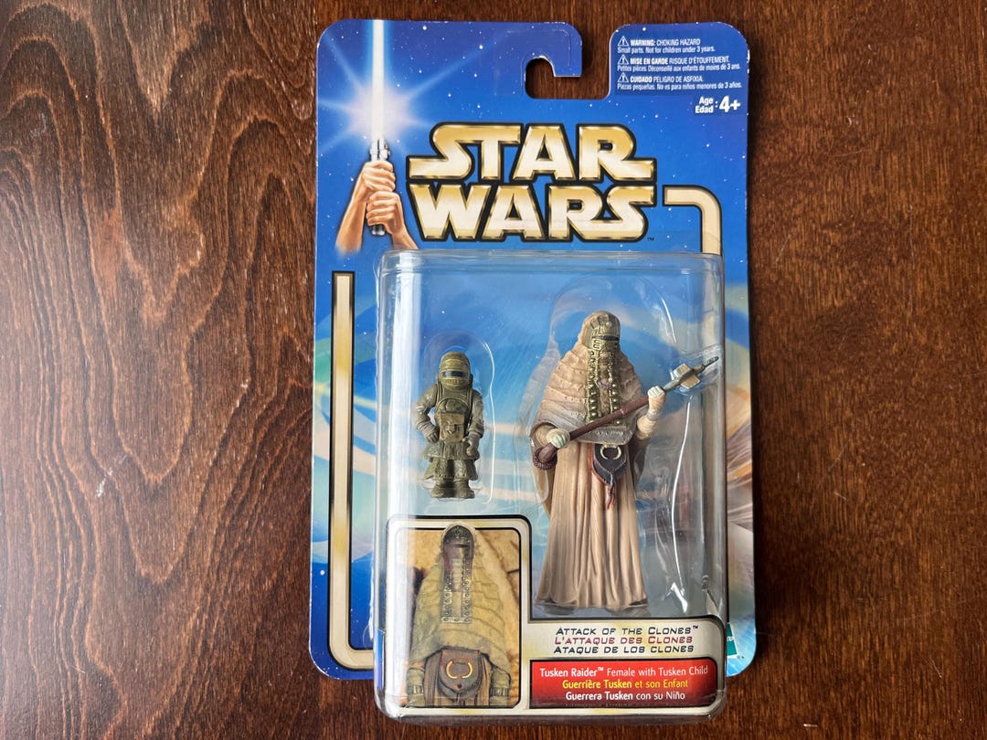 Star Wars Attack of the Clones TUSKEN RAIDER Female With Child Hasbro ...