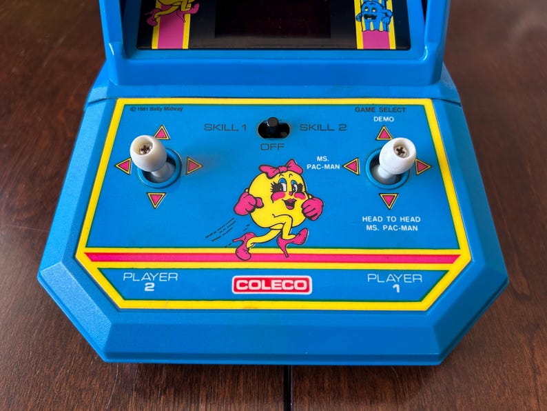 Vintage Coleco Electronic MS PACMAN Handheld Tabletop Game MIDWAY 1981 ...