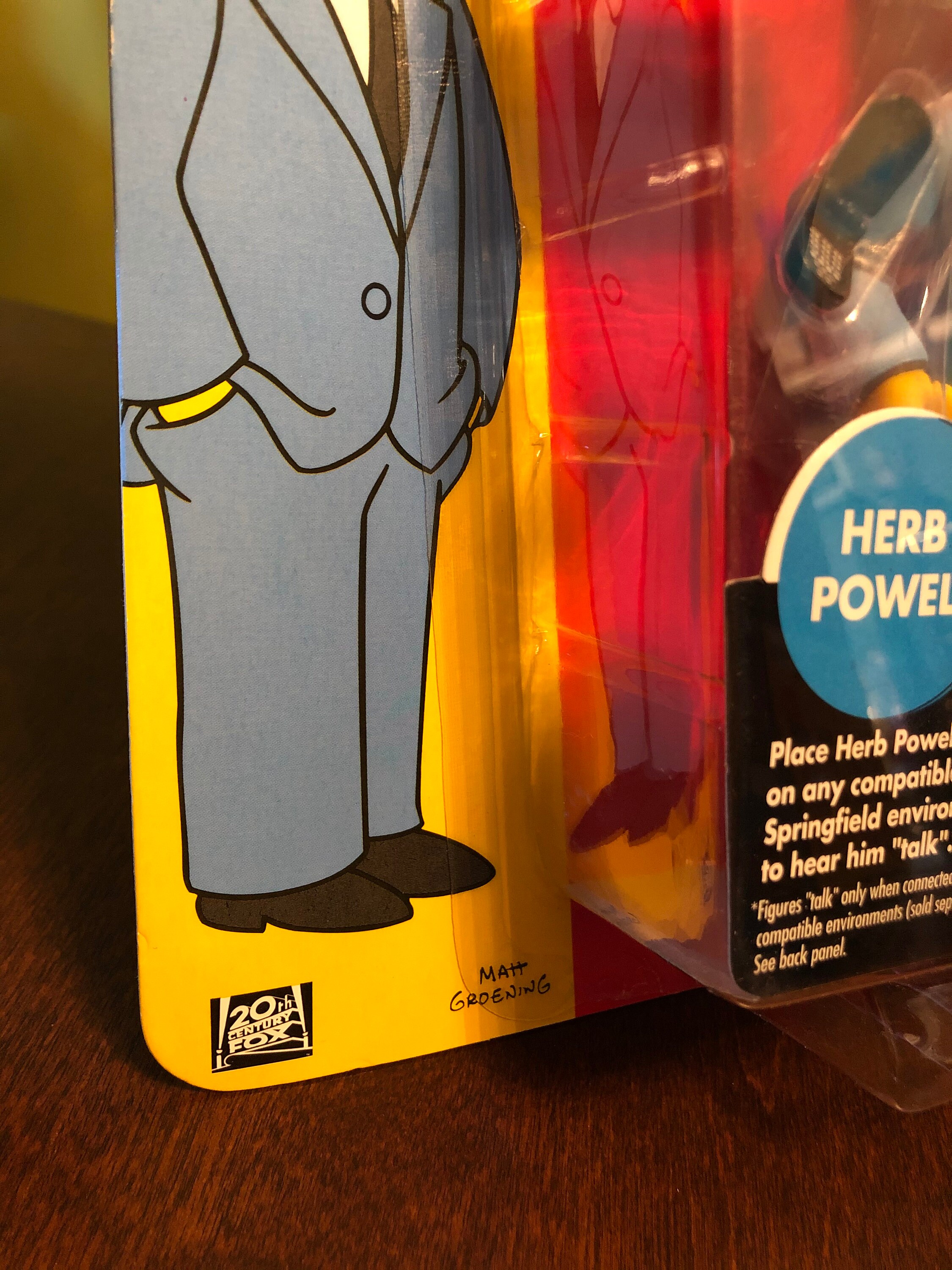 The Simpsons Playmates HERB POWELL Intelli-tronic Figure 2002 Danny ...
