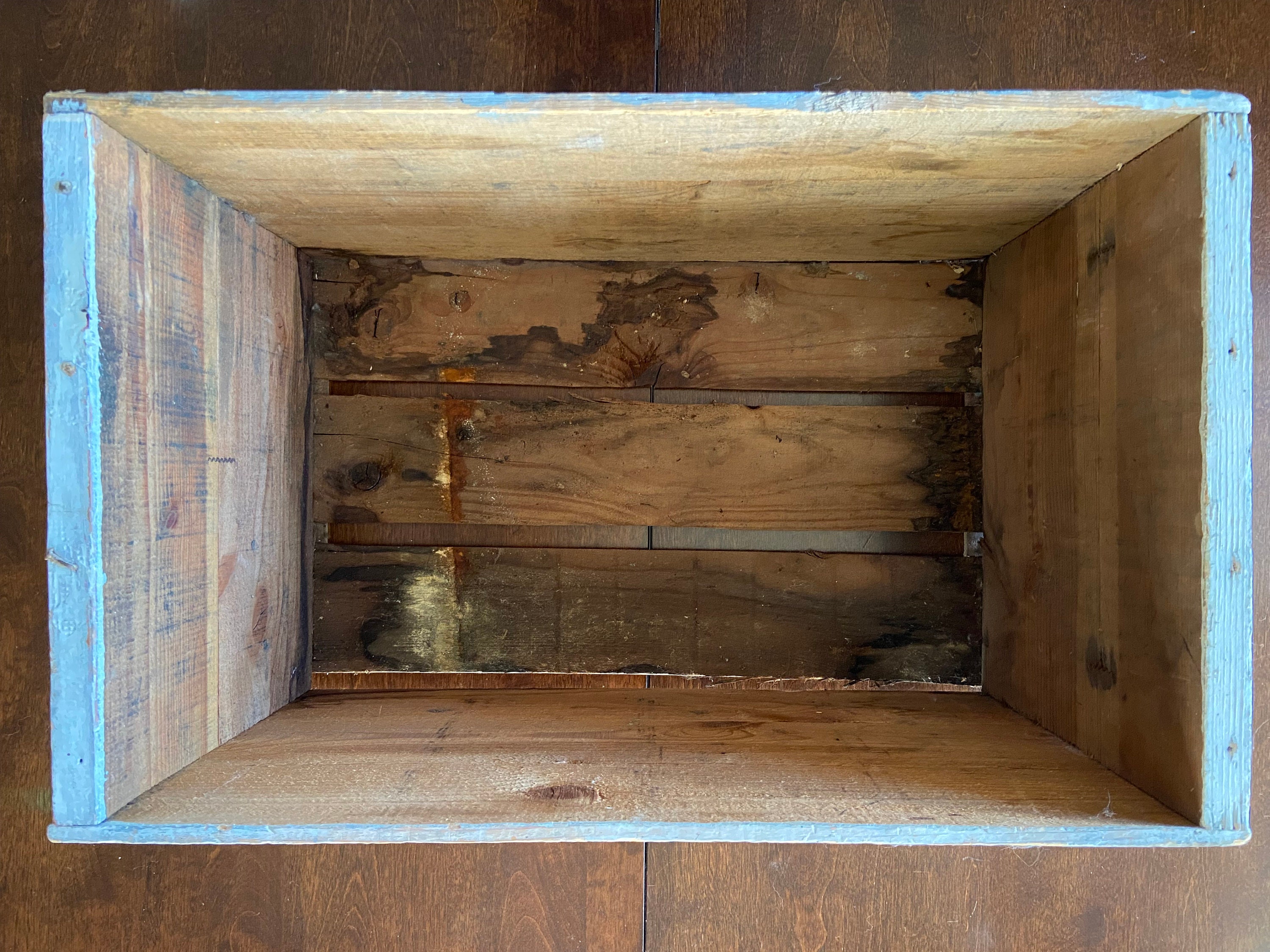 Vintage Canadian Wooden APPLE BOX Fruit Crate Okanagan Valley Kelowna ...