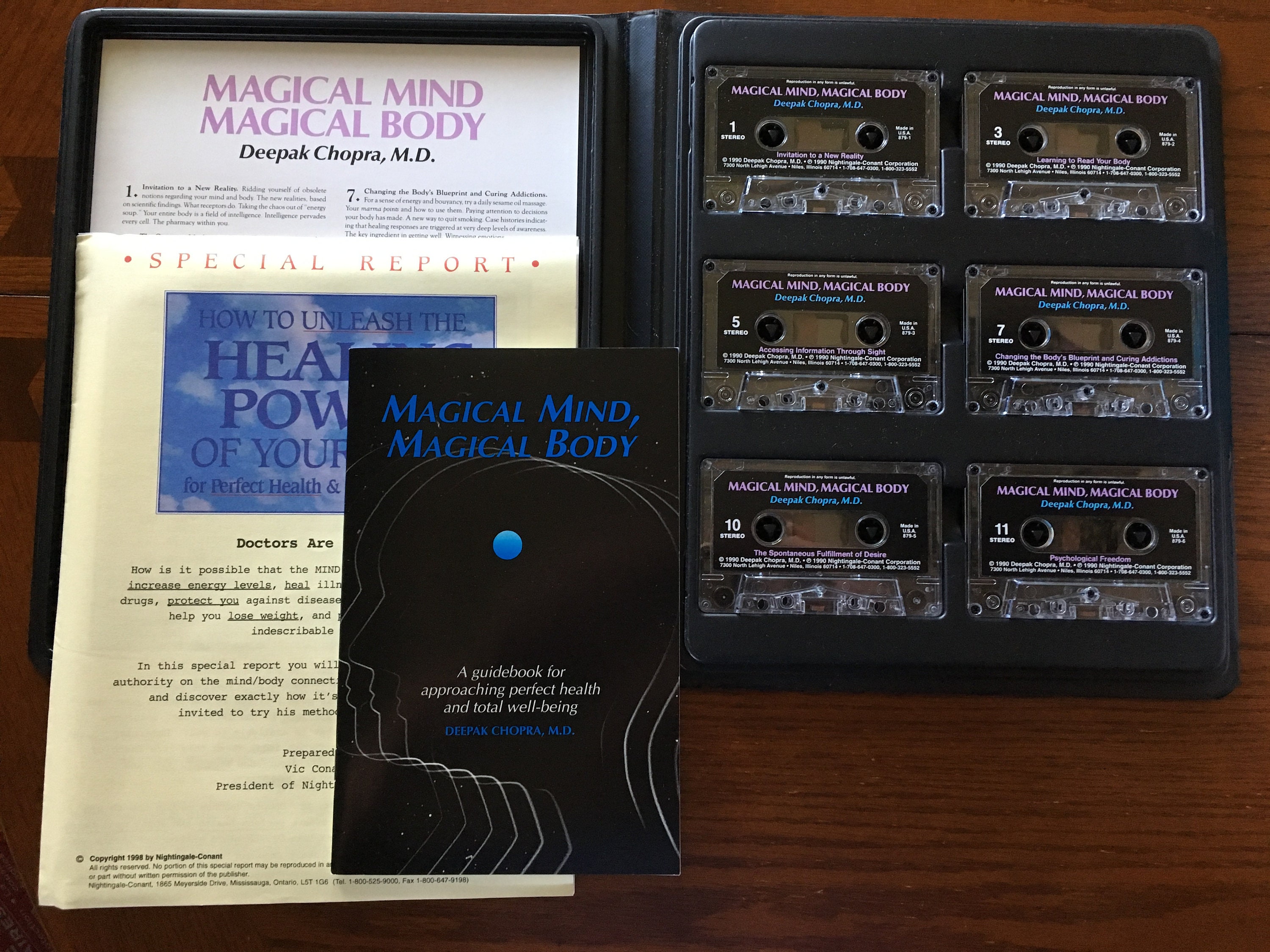 Magical Mind Magical Body Cassettes Deepak Chopra 1990 Complete - Etsy
