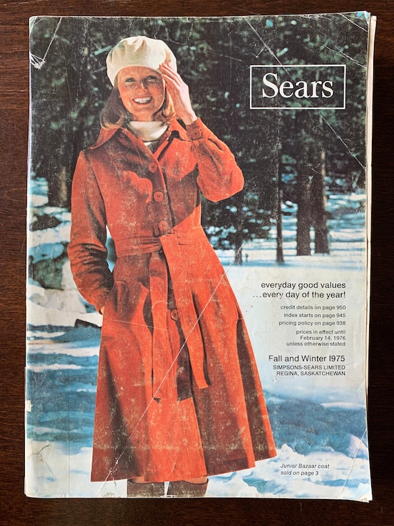 1975 Simpsons Sears Fall & Winter Catalogue Canada - Etsy