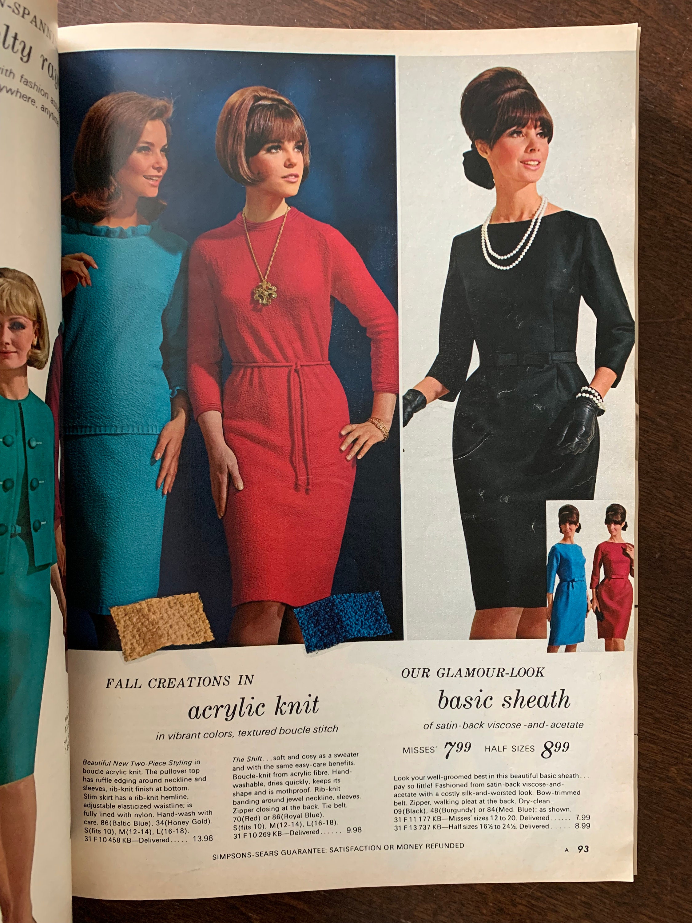 1966 Simpsons Sears Fall & Winter Catalogue Canada - Etsy