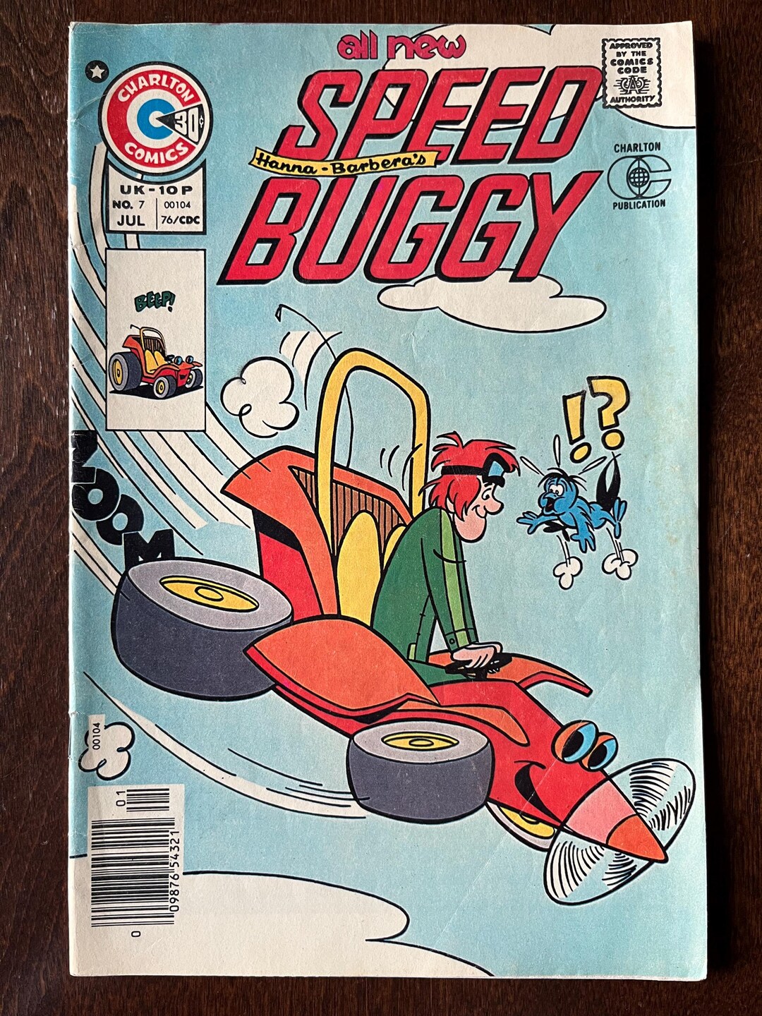 Hanna Barbera SPEED BUGGY #7 Charlton Comics 1976 VG+ 4.5 - Etsy