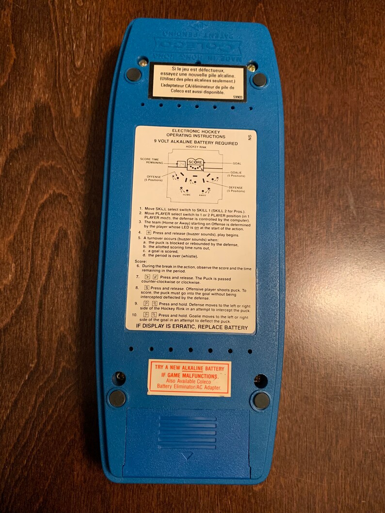 Coleco HEAD to HEAD HOCKEY Vintage Handheld Electronic Game 1979 - Etsy