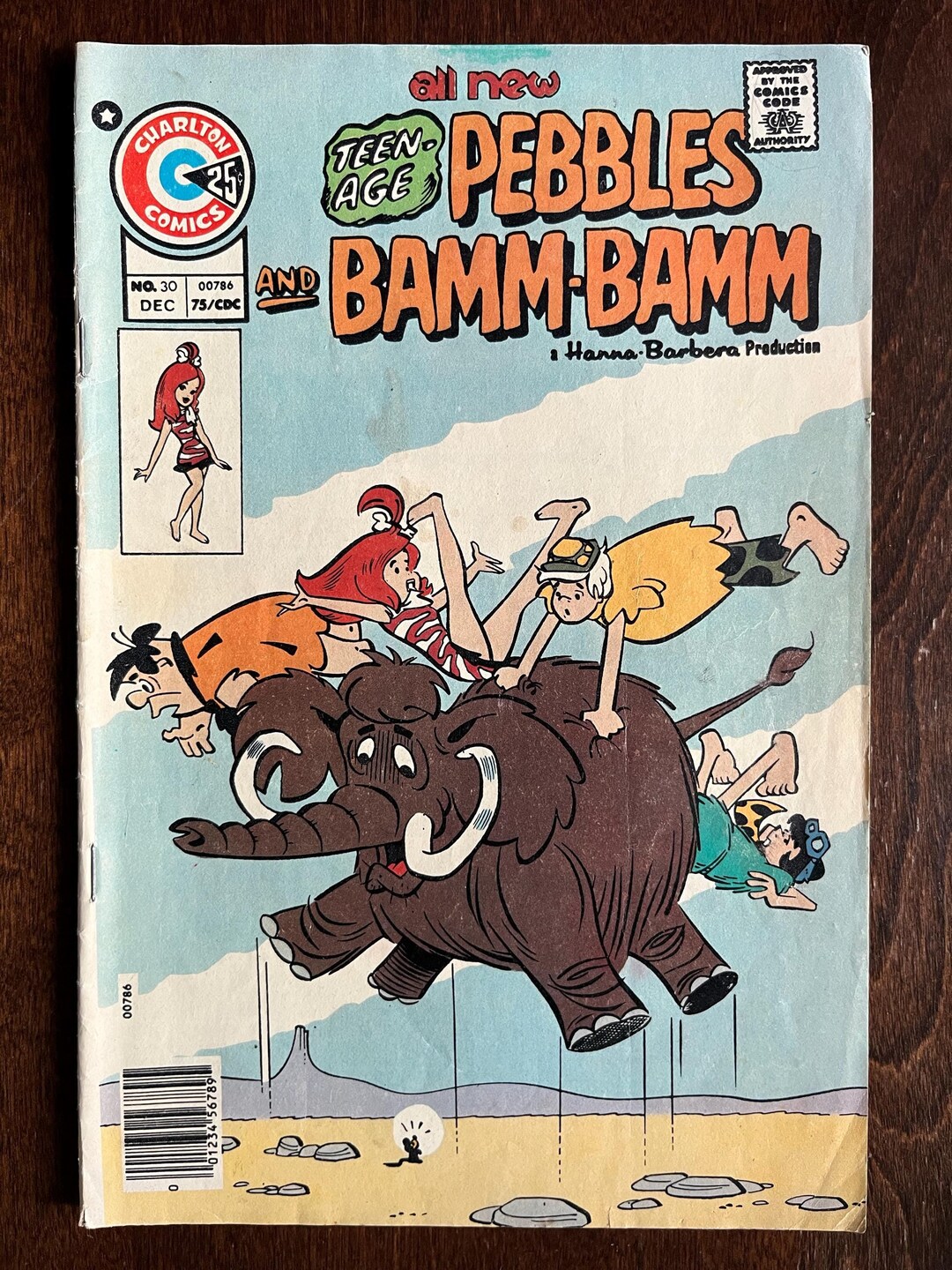 Teen-age PEBBLES and BAMM-BAMM the Flintstones #30 Charlton Comics 1975 ...
