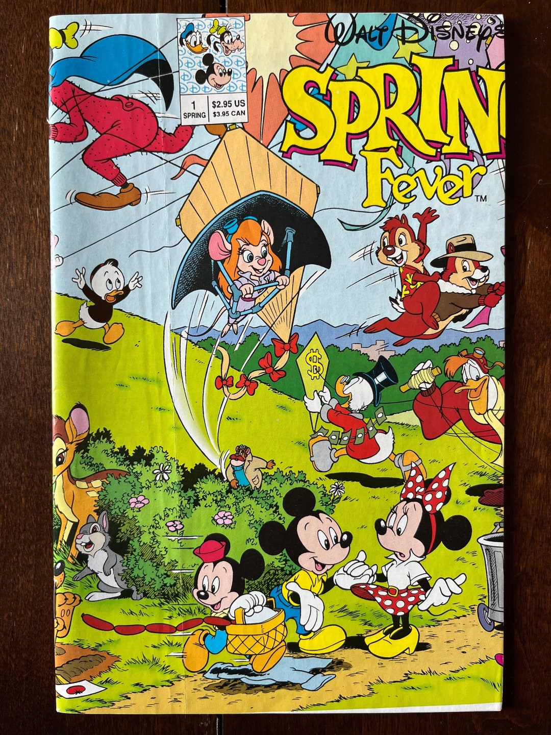 Walt Disney's SPRING FEVER #1 Disney Comics 1991 VF- 7.5 Miscut Cover ...