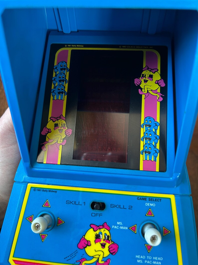 Vintage Coleco Electronic MS PACMAN Handheld Tabletop Game MIDWAY 1981 ...