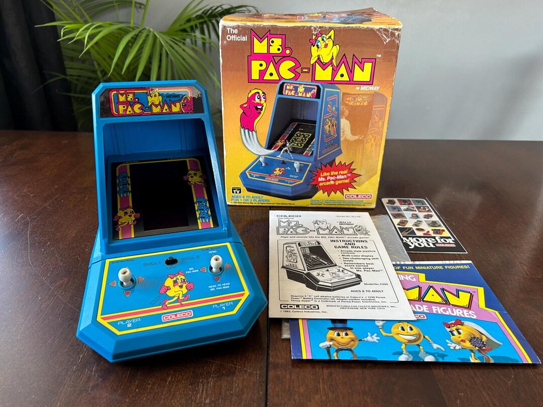 Vintage Coleco Electronic MS PACMAN Handheld Tabletop Game MIDWAY 1981 ...