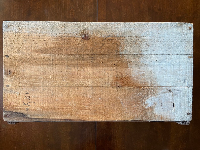 Vintage Canadian Wooden APPLE BOX Fruit Crate Okanagan Valley Kelowna ...