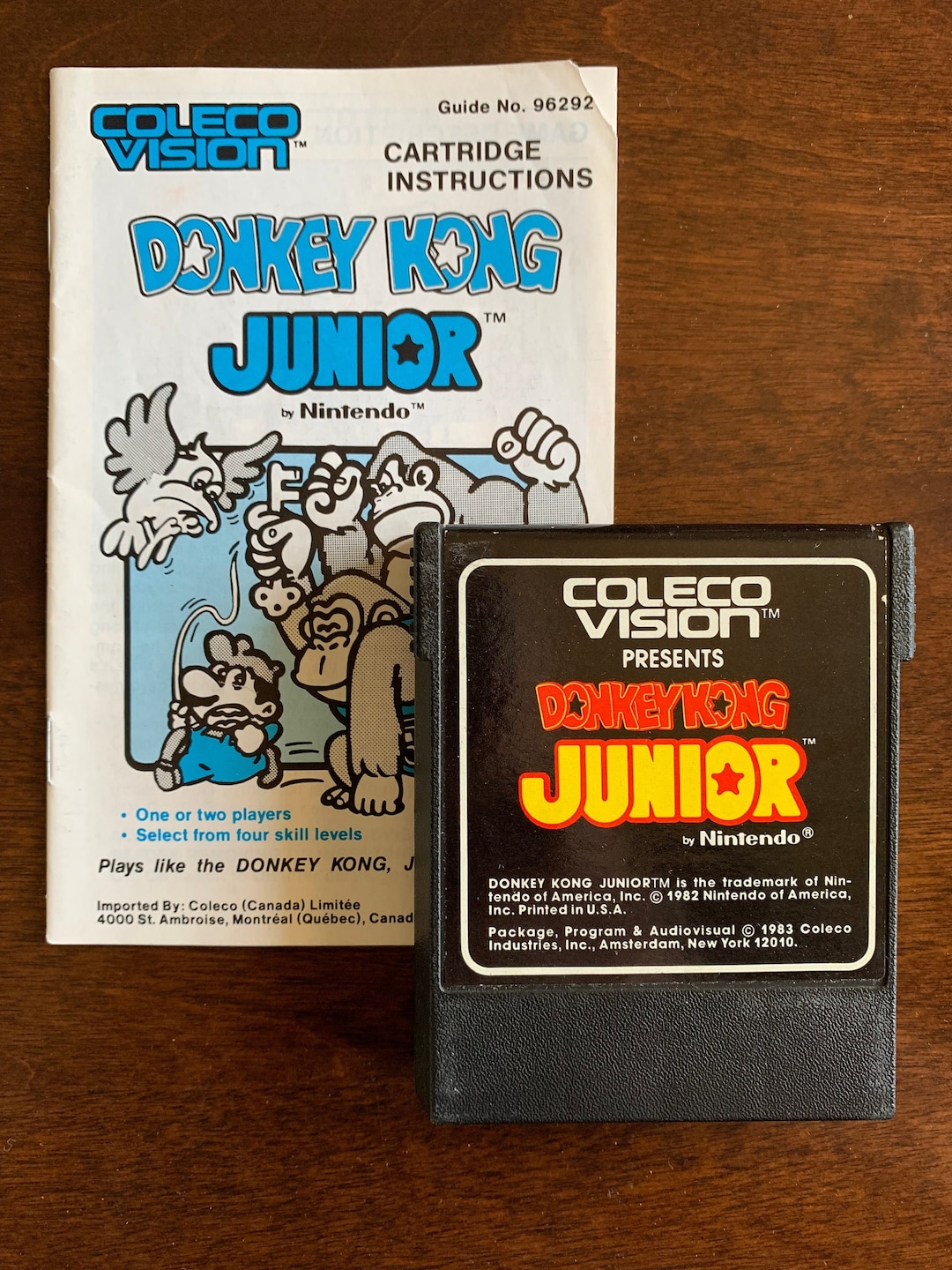 DONKEY KONG JUNIOR Colecovision 1983 Nintendo - Etsy
