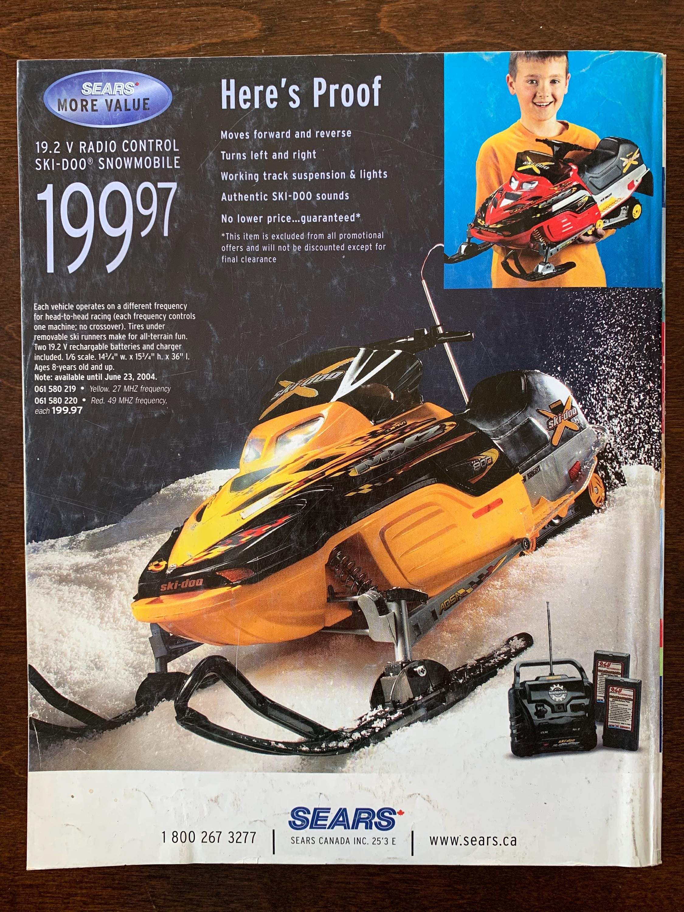 2003 Sears Christmas Wish Book Gift Catalogue Canada - 50th Anniversary ...