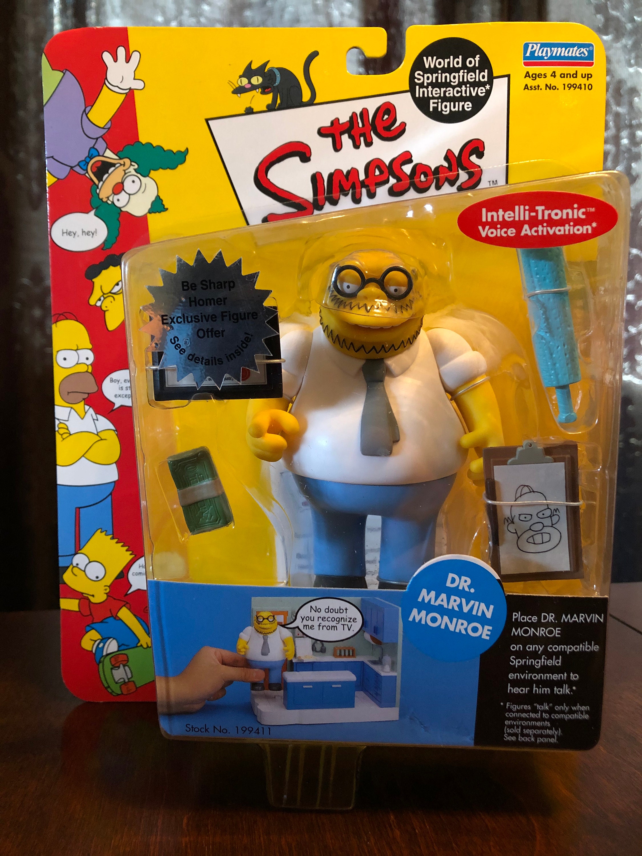 The Simpsons Playmates DR MARVIN MONROE Intelli-tronic Figure 2002 ...