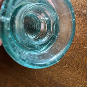 Vintage GTP Tel Co GLASS Insulator CD 145 Beehive Style Telephone Light ...