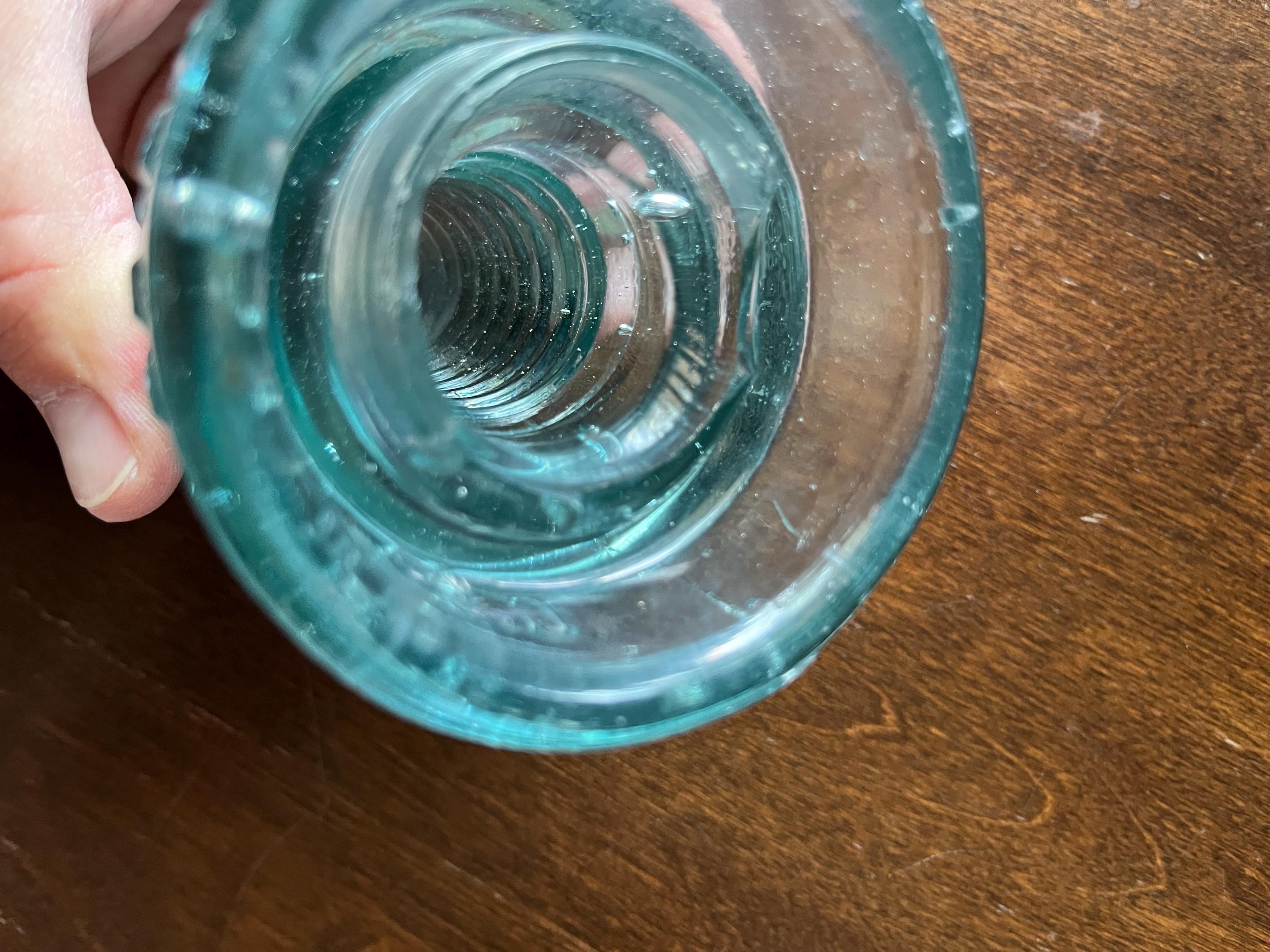 Vintage GTP Tel Co GLASS Insulator CD 145 Beehive Style Telephone Light ...