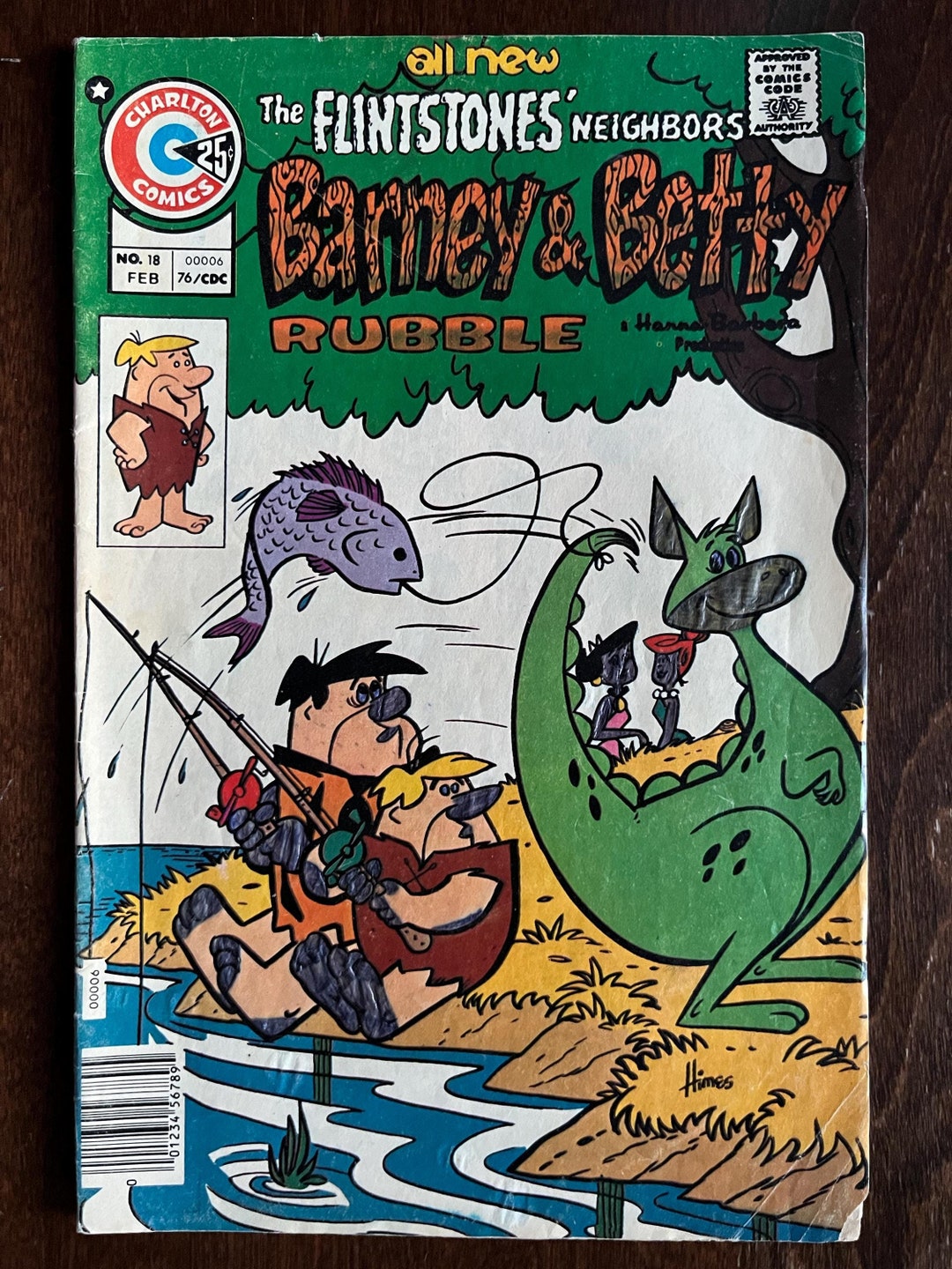 BARNEY & BETTY RUBBLE the Flintstones #18 Charlton Comics 1976 Good 2.0 ...