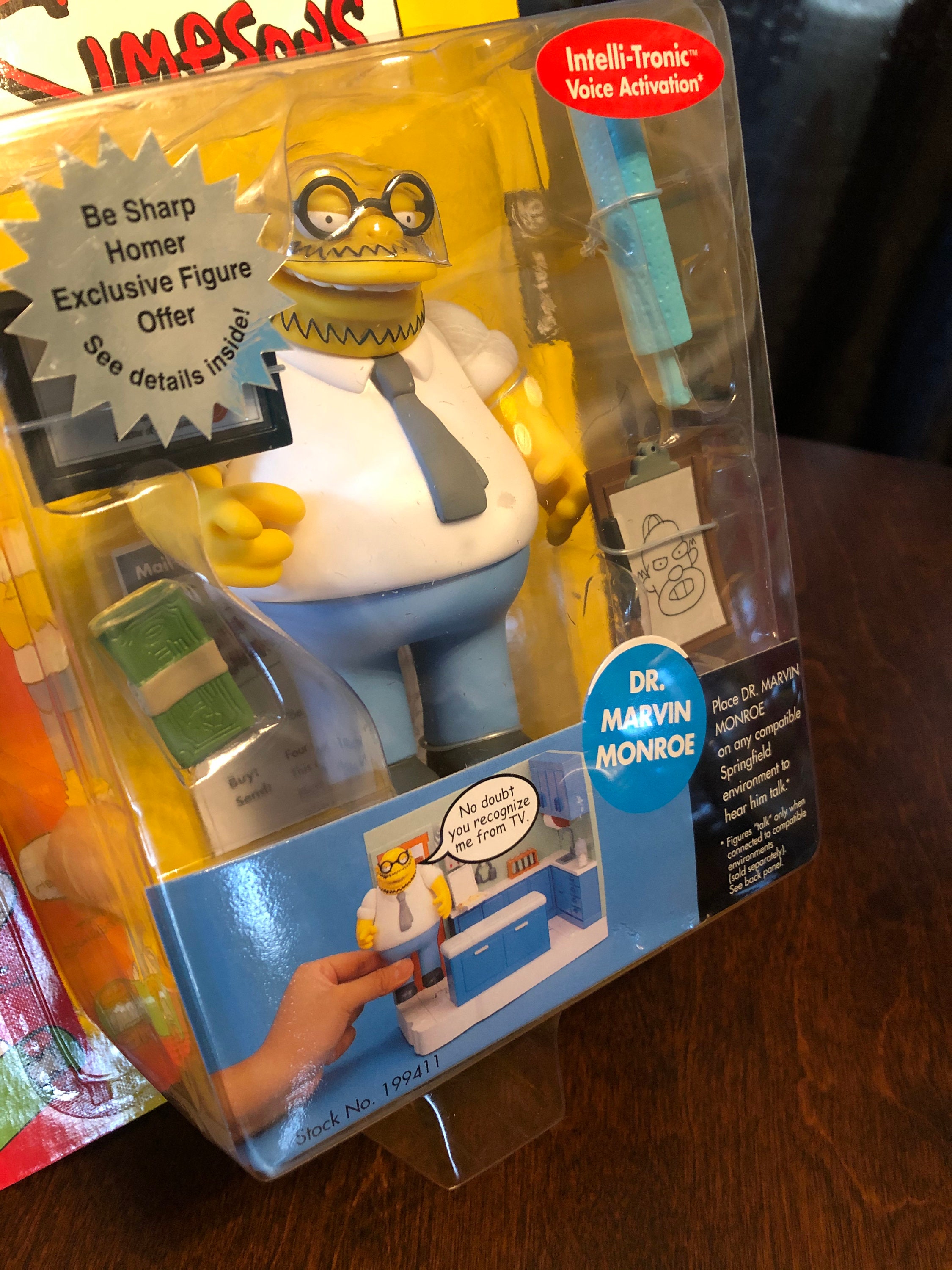 The Simpsons Playmates DR MARVIN MONROE Intelli-tronic Figure 2002 ...