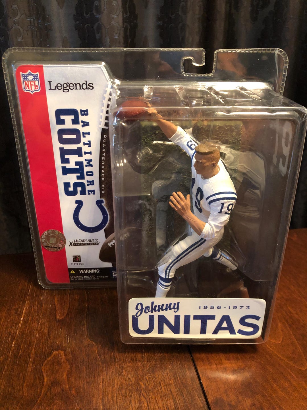 Mcfarlane Sports NFL Legends Series 1 Colts JOHNNY UNITAS Figure 2005 ...