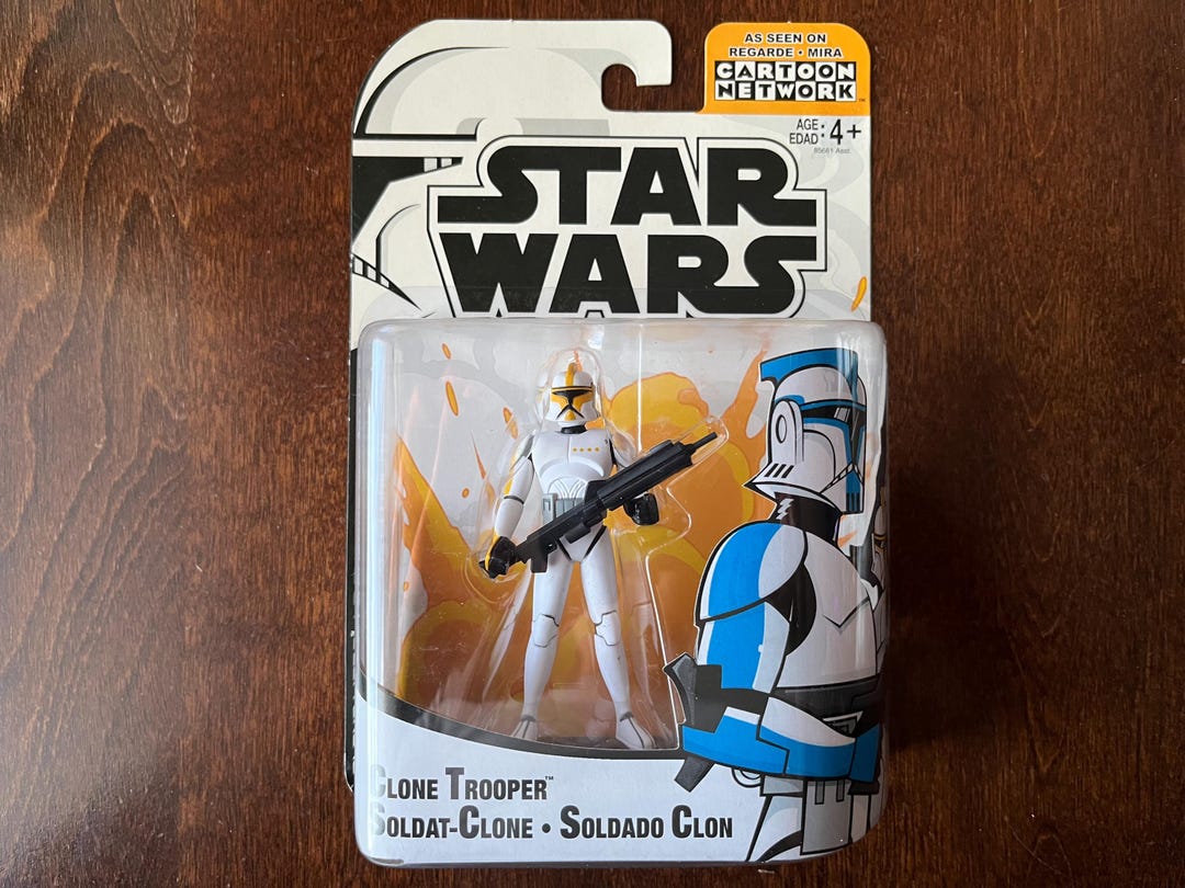 Star Wars Cartoon Network CLONE TROOPER YELLOW the Clone Wars 2005 ...