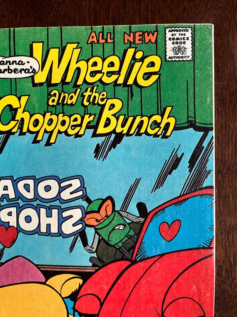 Hanna Barbera WHEELIE and the CHOPPER BUNCH #4 Charlton Comics 1976 Vg+ ...