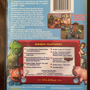 Disney Pixar TOY STORY 10th Anniversary Edition DVD 2005 Widescreen 2 ...