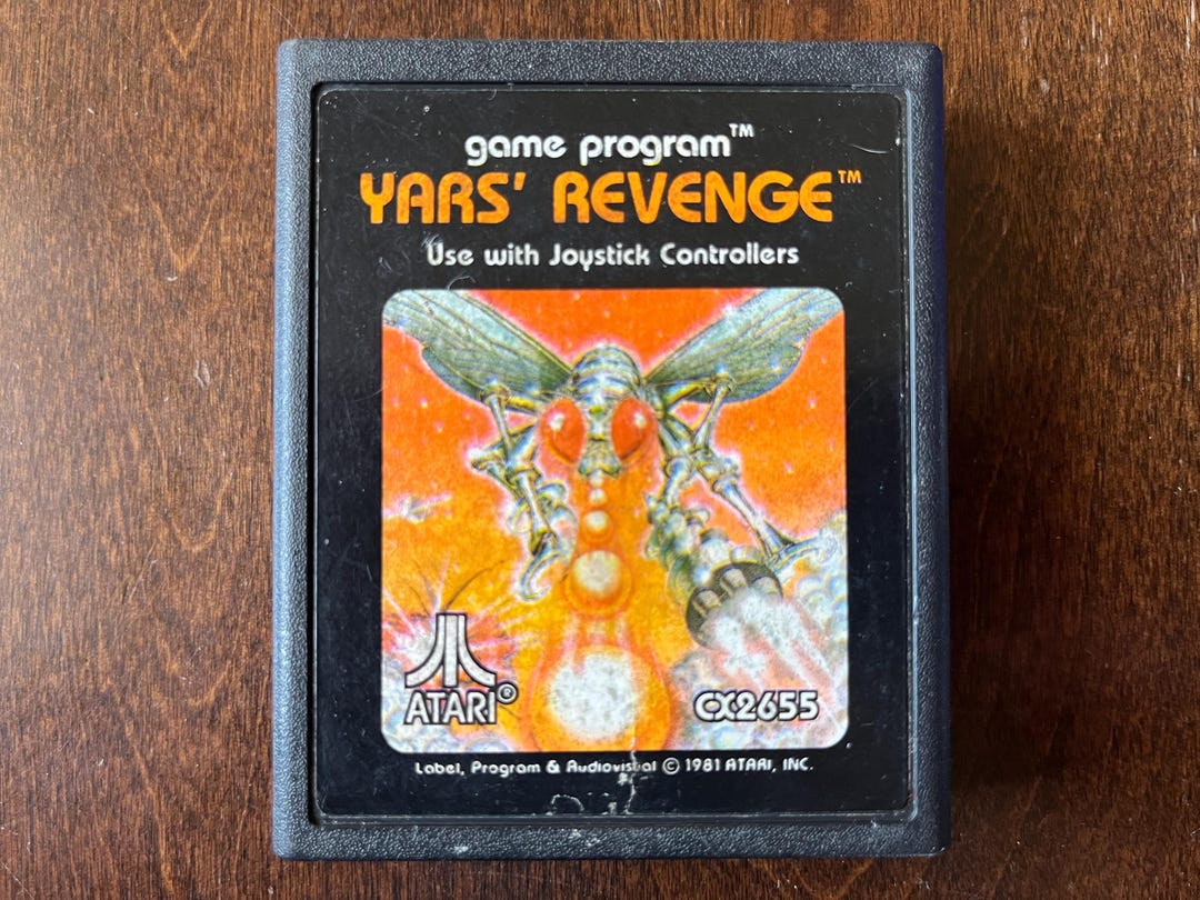 YARS' REVENGE Atari 2600 Video Game CX2655 Cartridge 1981 - Tested ...