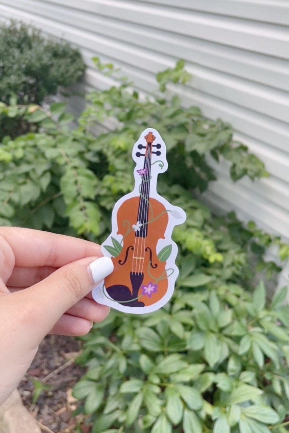 Floral Viola Sticker - Etsy