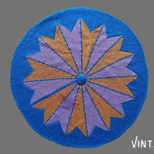 Blue Round Rug - Etsy