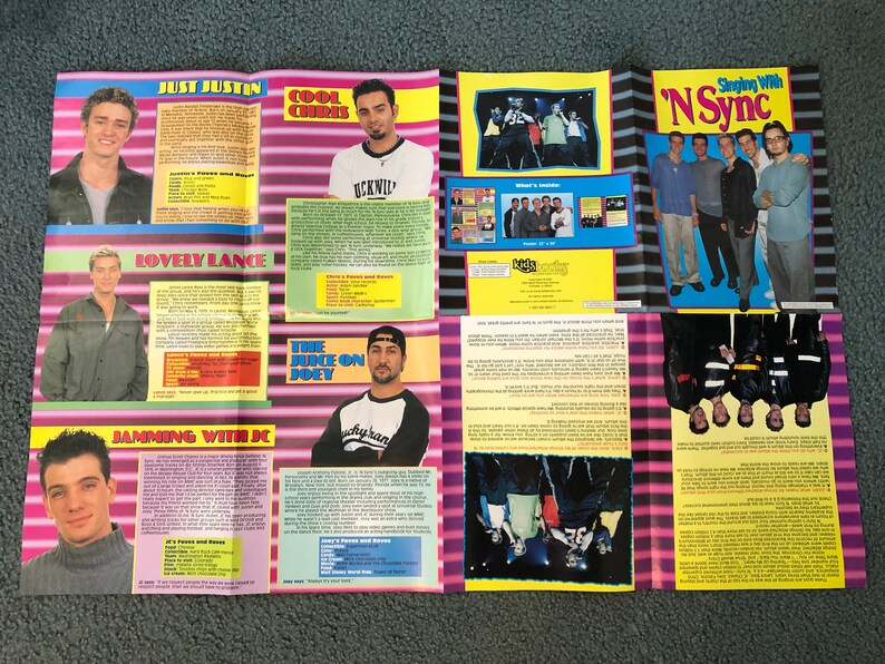 RARE Vintage NSYNC Poster singing With Nsync - Etsy